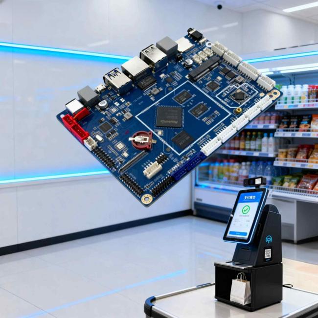 MIPI POS Machine Motherboard ARM G52 2EE RK3568 Embedded Motherboard