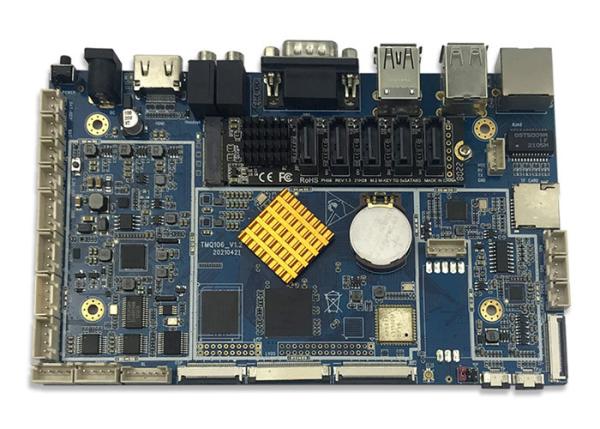 Quality Industrial ARM Motherboard RK3399 Six Core CPU Main Motherboard for Advertising for sale