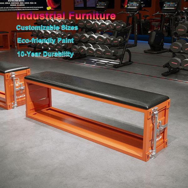 Quality Household Oil Drum Bench Creative Indoor Metal Bench Customized for sale