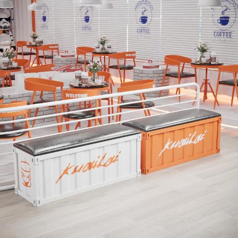 Quality Industrial Oil Drum Bench Commercial Wrought Iron Benches Indoor for sale