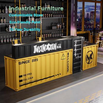 China Customizable Durable Iron Construction Eco-Friendly Container Cabinet for Home Gym Outdoor Hotel Dining for sale