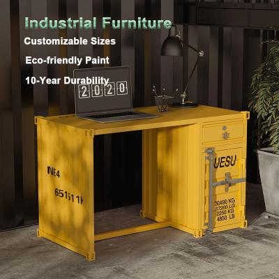 China Industrial Style Distressed Metal  Container Design Small Storage For Home Bar Hotel Bedroom Living Room for sale