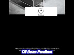 spray painted metal table set customized industrial pipe sofa table for restaurant