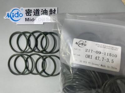 China 21T-09-11510 Komatsu Excavator Seal Kit | Precise Size Specification ORI 47.7-3.5 Green PU O-Rings for sale