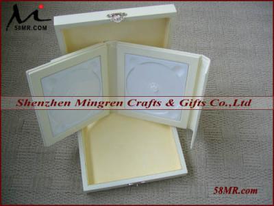 China Leather Fabric Linen cd dvd holder Case Holder for sale