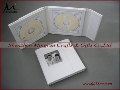 China Leather Wedding Double cd dvd Album Folio for sale