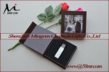China Fabric Linen Special Paper USB Storage Packaging Gift Box for sale