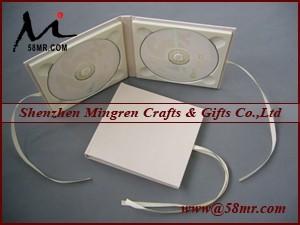 China Double Cotton Fabric Linen CD DVD Album for sale
