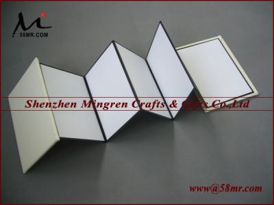 China Leather Cotton Linen Accordion Album for sale