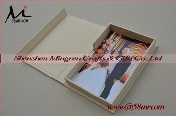 China Wedding Fabric Linen Special Paper Photo Storage Box for sale