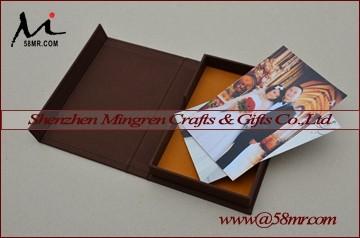 China Wedding Fabric Linen Photo Storage Box for sale