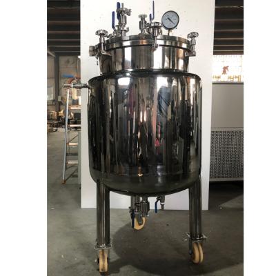 China Stainless Steel Agitator Vessel Canabbis Extractors Jacket 200L Vacuum Reactor Price of Stainless Steel Reactor Vessel for sale