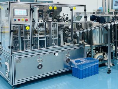 China Customized Desiccant Cap Assembly Machine For Automatic Sealing Paper Sheet Punching And Film Placement for sale