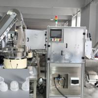 China Automatic Cap Assembly Machine Flip Top Drink Bottle Cap Assembly Machine With Folding And Closing Function for sale
