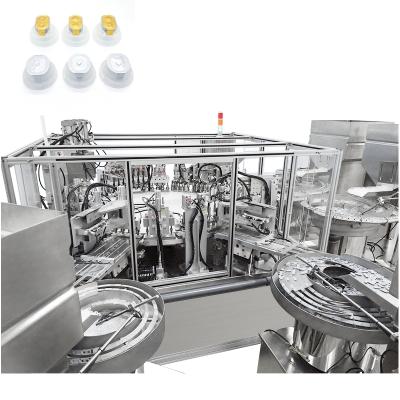 China Automatische infuus aluminiumfolie kappen assemblage machine voor gemakkelijk af te schillen aluminiumfolie en uitstekende las eigenschappen IV flessen kap met verschillende product specificaties en productie eisen Te koop