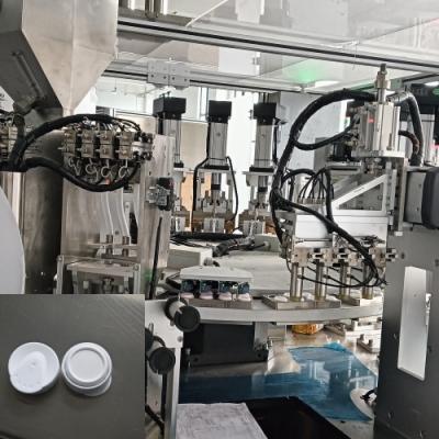 China Automatic Silica Gel Desiccant Cap Filling Sealing  Assembly Machine With Desiccant Supply Bin Which Can Protect Desiccant From Moisture And Pollution for sale