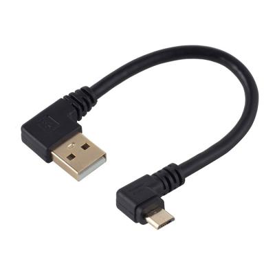 China Angle USB to L Shape Left Right Angle 90 Degree Micro V8 Extension Data Charger Cable for sale