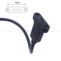 China Customization USB3.1 Gen2 Screw Locking Stud USB Type C 3.1 Panel Mount Extension Cable for sale