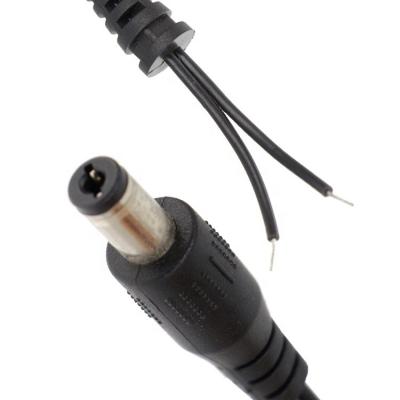 China DC Supply Input Barrel Jack 2.1x5.5mm Male Female to Open Pigtail SR DC Power Cable for sale