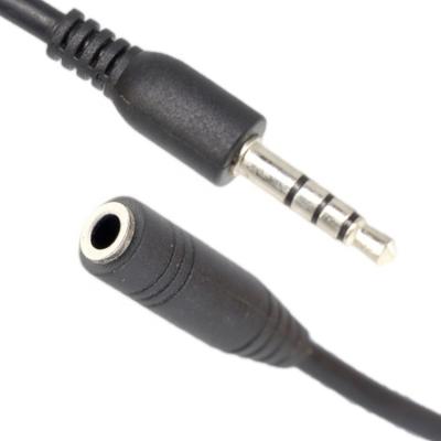 China Short 10cm 3.5mm Jack TRRS Male To 3.5mm Jack TRRS Female Stereo Aux Audio Extension Cable for sale