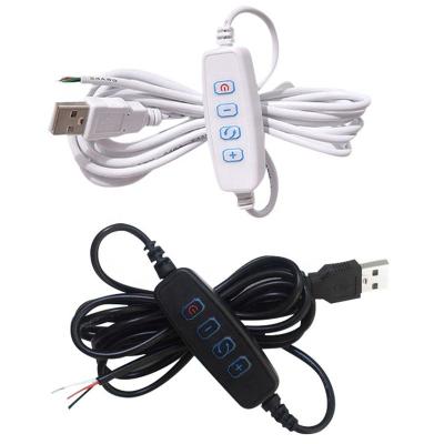 China 5V Power Dimming Switch Dimmer USB Charger Cable for Led Strip for sale