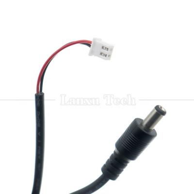 China Customized Wire Harness 5.5x2.1mm Male DC Barrel Jack to JST XH Female Connector Cable for sale