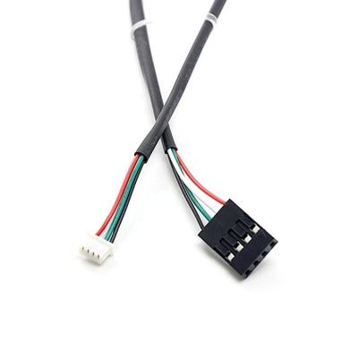 China Custom 4 Pin Dupont 2.54mm to Molex 1.25mm Pitch Connector Wire Harness Assembly Cable for sale
