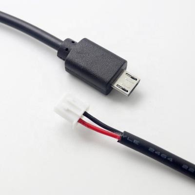 China Custom 10cm 30cm 0.5m 1m Micro B 5P to 2P JST XH 2.54mm Connector Wire Cable for sale