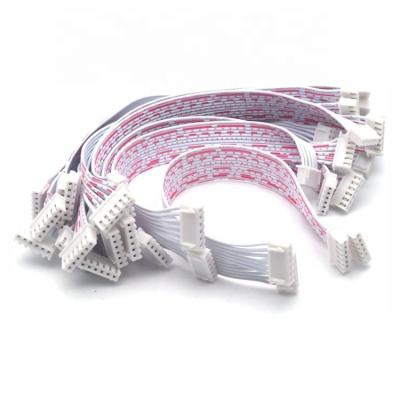 China Custom 2 3 4 5 6 7 8 Pin JST XH 2.54mm Pitch Connector Flat Ribbon Cable for sale