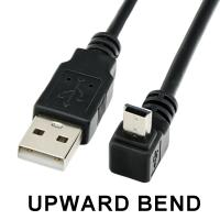 China 1m 2m 3m 5m Elbow 90 Degree L Shape up Down Right Left Angle USB to Mini B 5 Pin USB Data Charger Cable for Camera GPS for sale