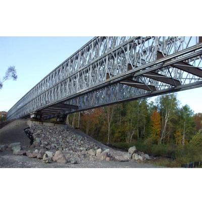 China Single Row/Double Row Temporary Modular truss bridge Steel Bailey Bridge for sale