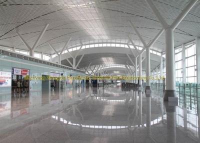 Cina Tetto di tettoia prefabbricato resistente della struttura d'acciaio dell'anti vento della ruggine per sala di attesa in vendita
