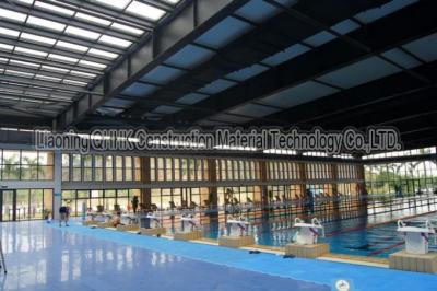 China Durable Steel Structures Space Frame Roof  Swimming Pool Cover Simple Installation for sale