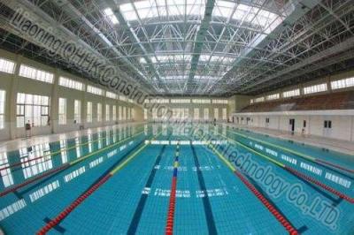 China Durable Steel Structures Space Frame Roof  Swimming Pool Cover Simple Installation for sale
