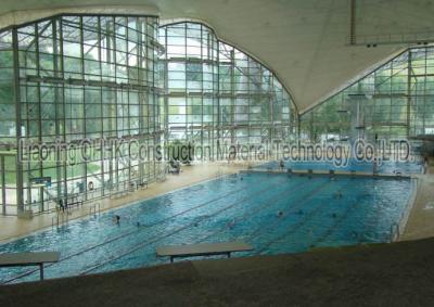 China Durable Steel Structures Space Frame Roof  Swimming Pool Cover Simple Installation for sale
