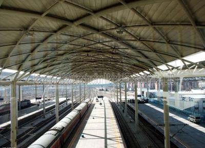 China Prefabricated Railway Station Steel Frame Structure With Space Frame Roof for sale