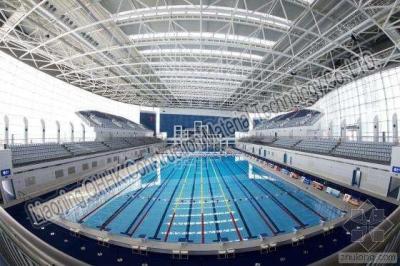 China Low Carbon Prefabricated Steel Structures Steel Bolt Ball Structure Frame Swimming Pool for sale