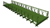 China Steel Structure Temporary Bridge Construction / Pre Engineered Pedestrian Bridges for sale