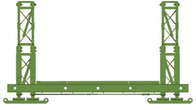 China Double Row / Layer Modular Bridge Construction Temporary Bridge Structures for sale
