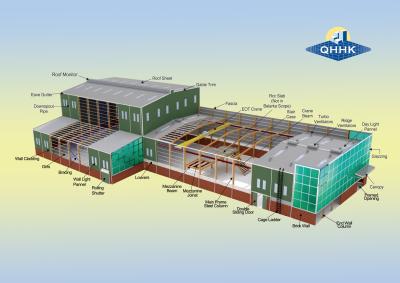 China Pre - Engineered Building Workshop Steel Structure Light Steel Prefab Metal Workshop for sale
