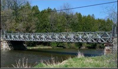 China Q345B - Q460C Grade Steel Bailey Bridge Fabrication for sale