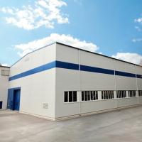 China 100 × 300 Prefabricated Steel Structures Warehouse Light Type for sale
