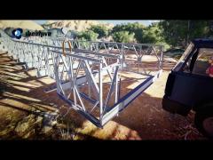 Struttura d'acciaio modulare galvanizzata d'acciaio prefabbricata industriale durevole della costruzione di ponte