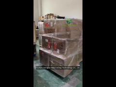 large dji t50 agricultural spraying drone with three battery charger testing