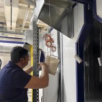 China Filter Powder Recycling Powder Coating Booth for sale