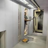 China Automatic Powder Coating Booth with Filter Recovery for Aluminium for sale