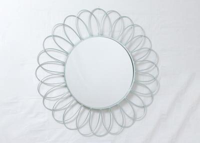 China Gold Silver Decorative Flower Mirror Wall Decor for sale