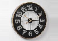 China 3D Circular Metal Wall Art Clock for sale