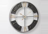 China 3D Circular Metal Wall Art Clock for sale