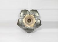 Quality Porch Patio Large Gold Floral Layered Metal Wall Art Decor for sale